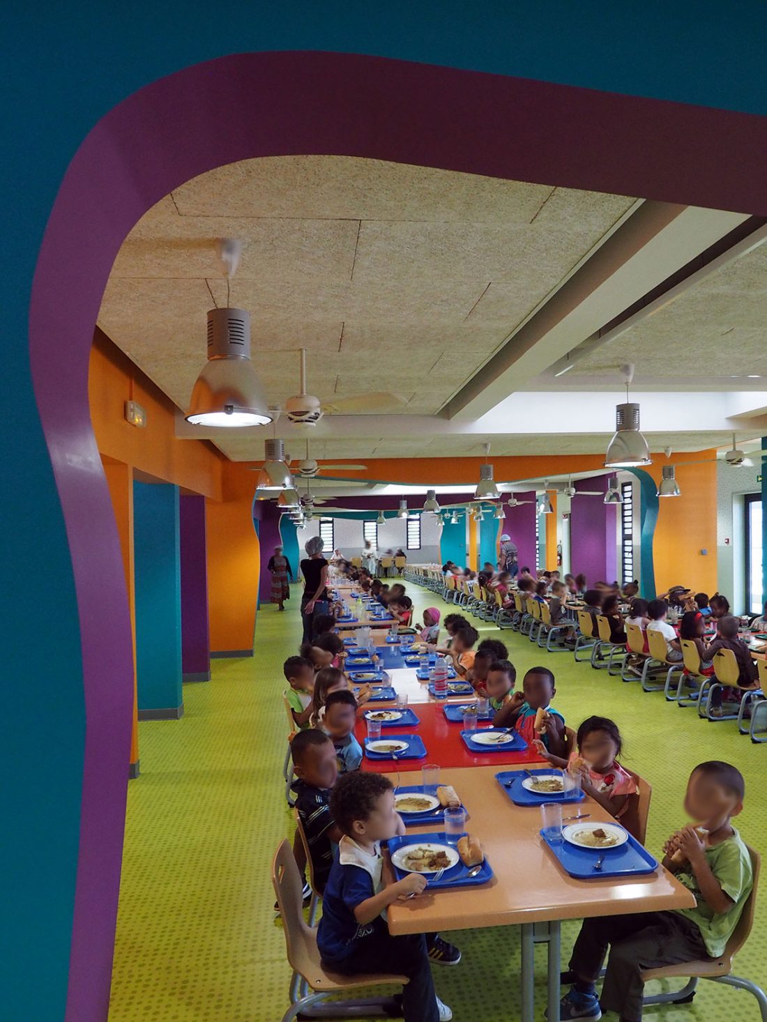 DINING HALL IN A KINDERGARDEN